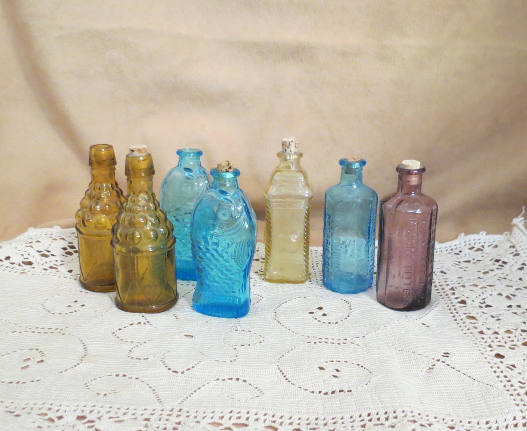 SALE Vintage Miniature Figural Bottles Bitters Bottles Bicentennial ...
