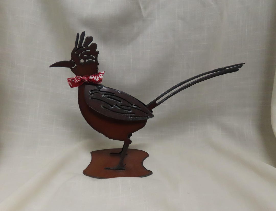 Vintage Handcrafted Metal Roadrunner Sculpture Joe Wilcox Indian Den ...