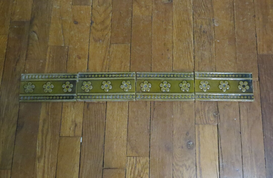 Antique Frieze Tiles Embossed Floral Tiles Milton Hollins Stoke Upon ...