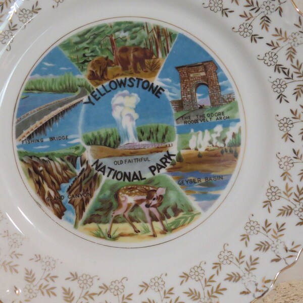 Yellowstone National Park Souvenir Plate - Etsy