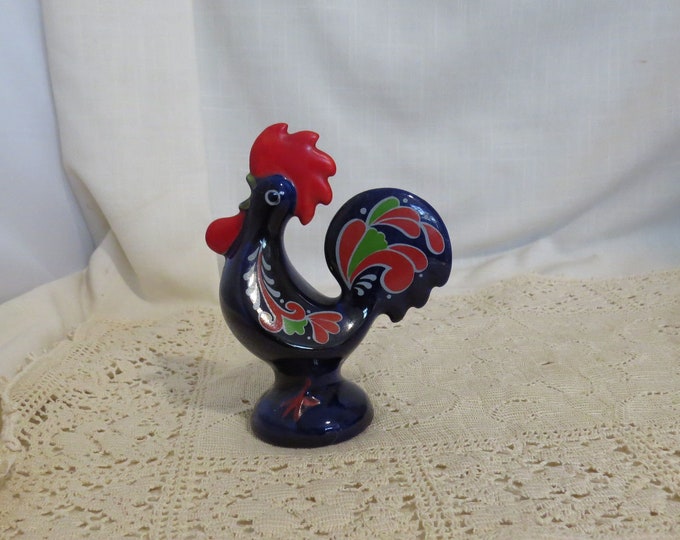 SALE Vintage Goebel Rooster Figurine Pennsylvania Dutch Style Hand ...