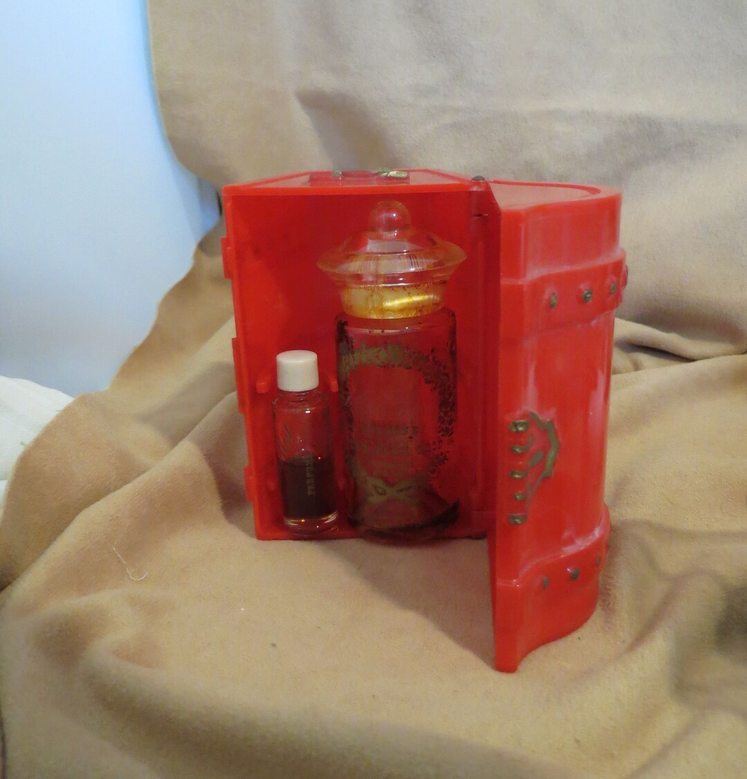 Vintage London Mist Perfume Bottle Cologne Bottle in Red Chest - Etsy