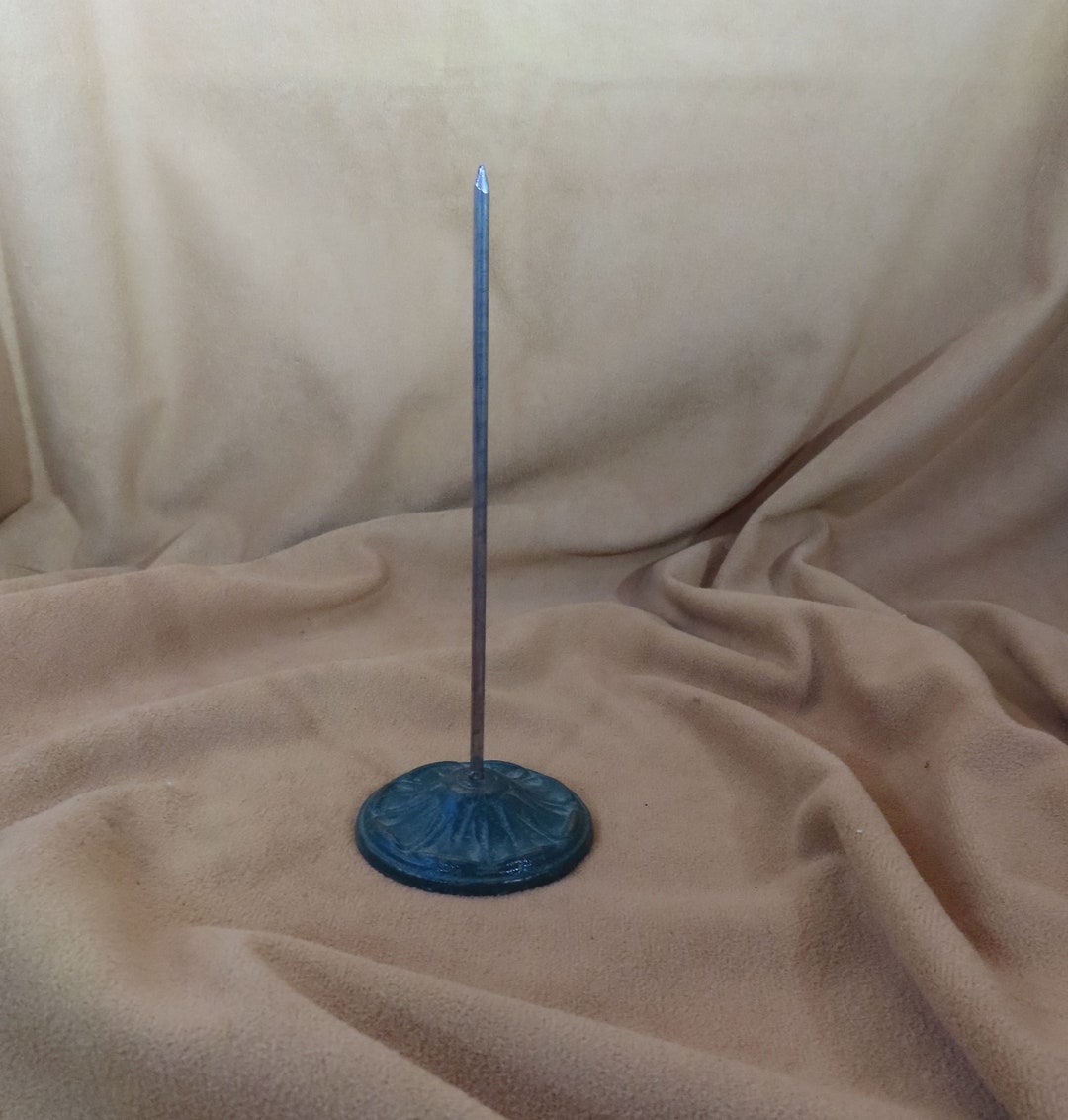 Antique Receipt Spike Mercantile Receipt Spike Green Art Nouveau Cast ...