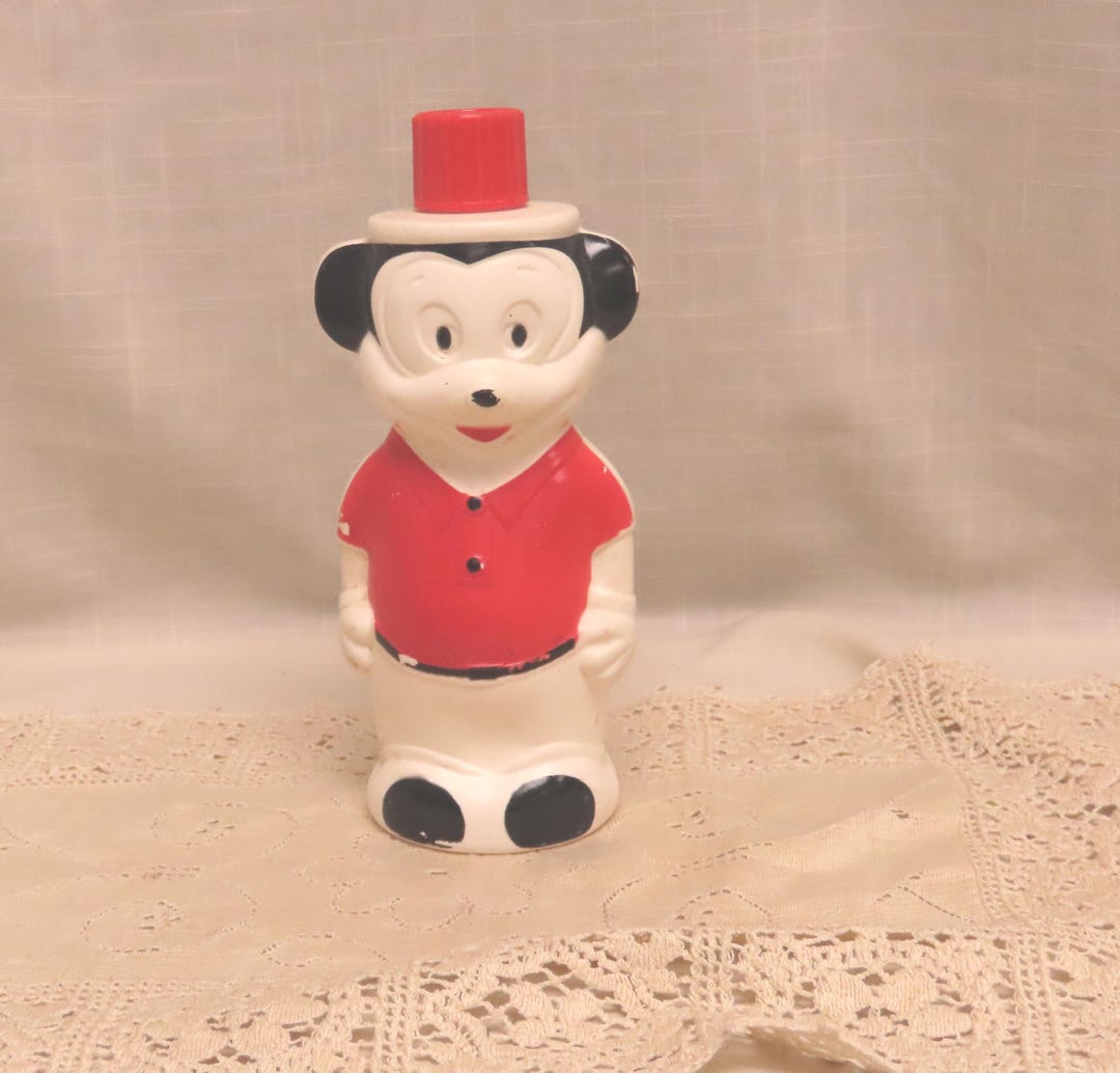 Vintage Mickey Mouse Soaky Bubble Bath Toy Bottle Walt Disney ...