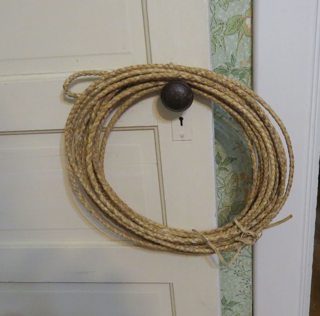 Vintage Braided Rawhide Leather Lariat Unused Cowboy Lasso - Etsy