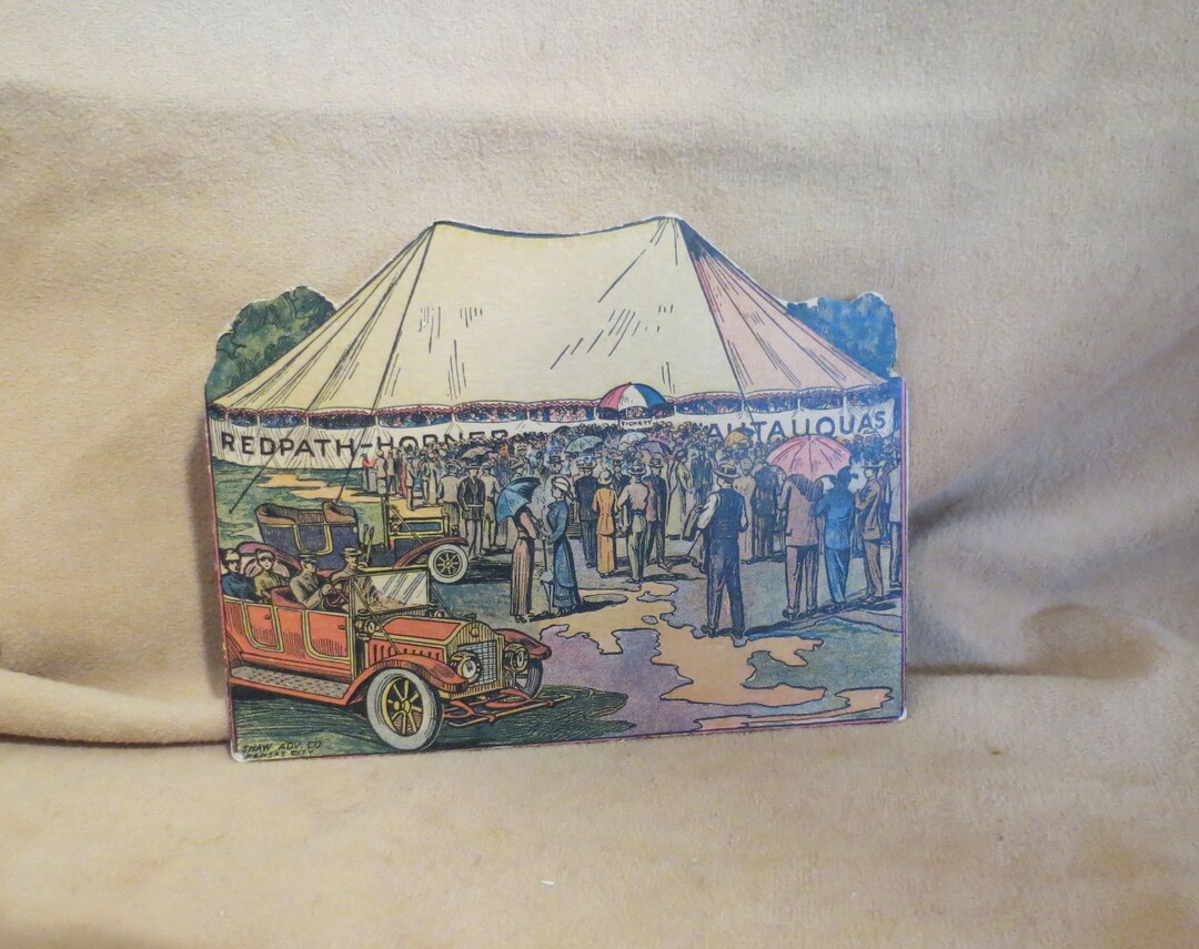 Antique Chautauqua Die Cut Advertising Card Redpath-horner - Etsy
