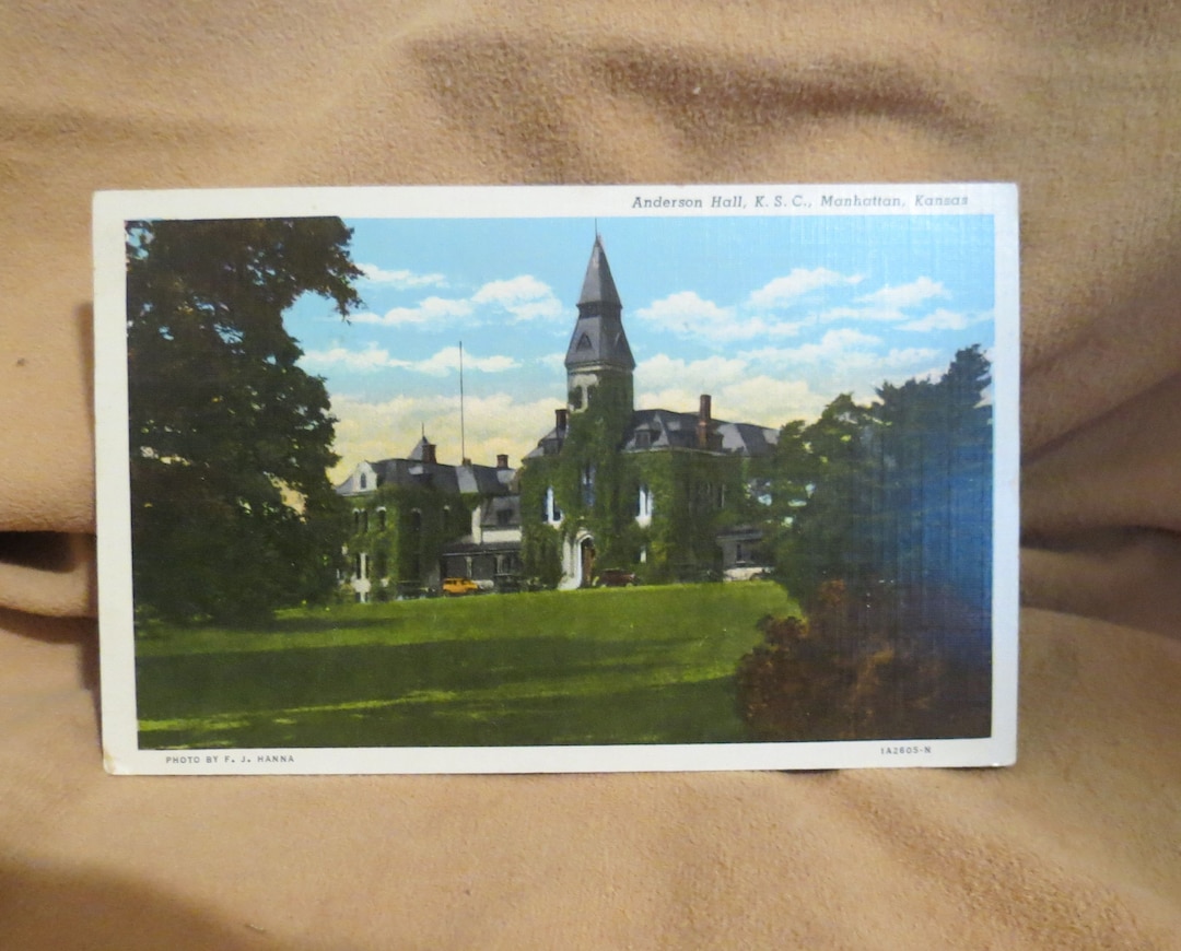 Antique Anderson Hall Kansas State College Manhanttan Kansas Kansas ...