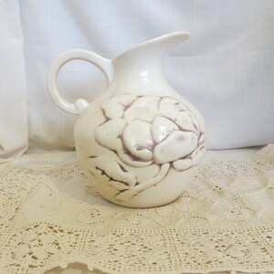 Vintage Red Wing Pitcher Magnolia Flower 1028 - Etsy