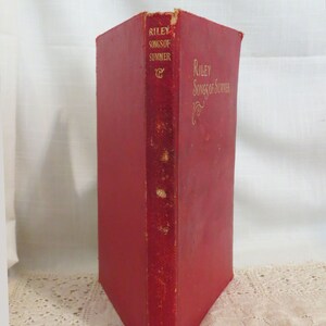 SALE Antique James Whitcomb Riley Poetry Book Riley Songs of - Etsy