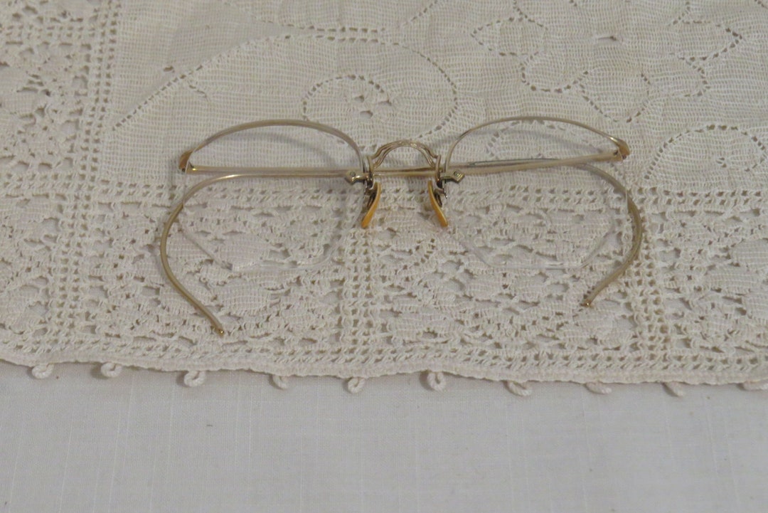 Antique 12K Gold Filled Spectacles Bifocals Octagonal Lenses - Etsy