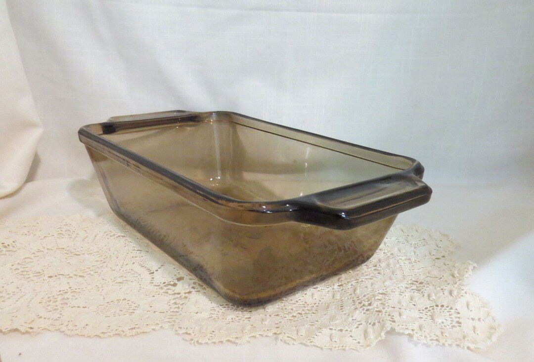 Vintage Anchor Ovenware Glass Loaf Dish Loaf Pan Made in USA 1 1/2 ...