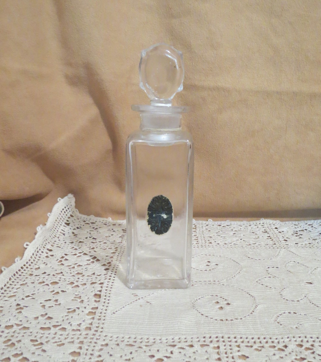 Antique Karess Woolworth Perfume Large Bottle Ground Glass Stopper ...
