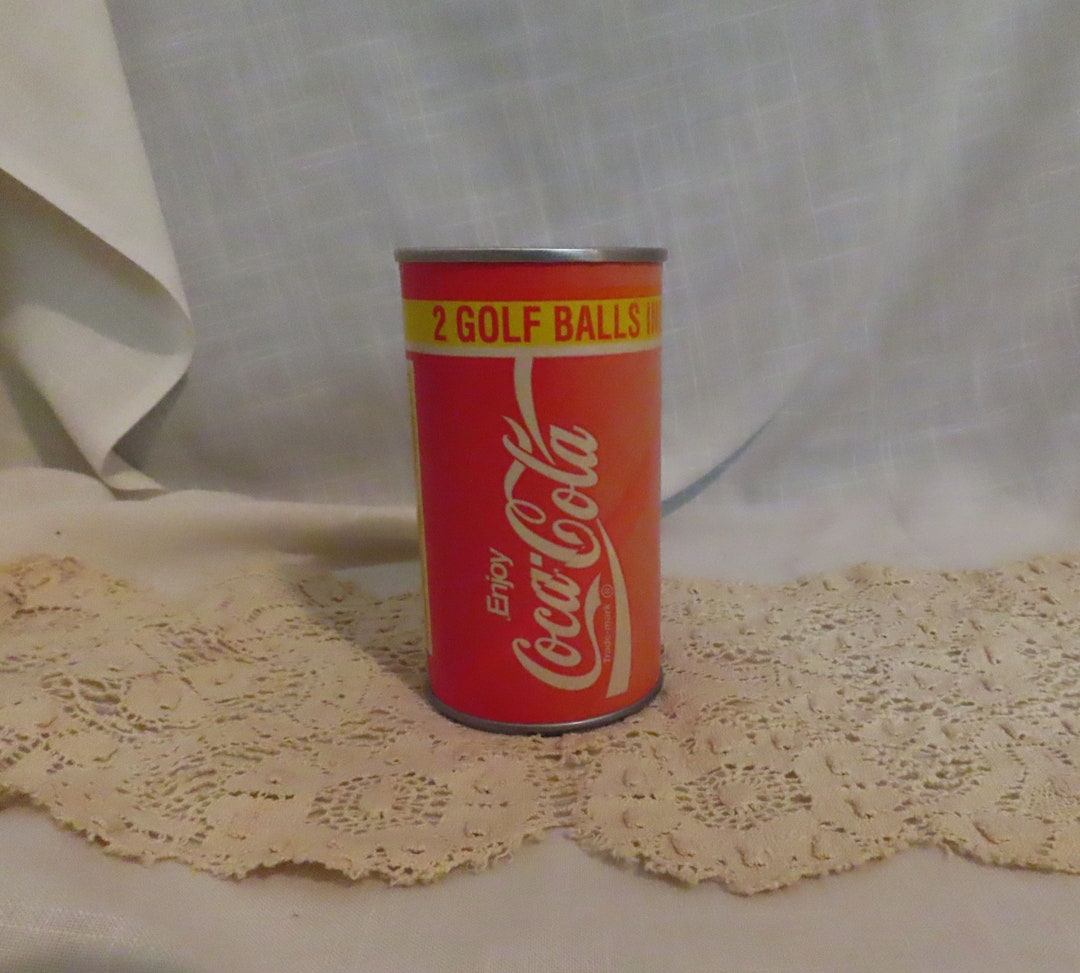 Vintage Coca Cola 2 Golf Balls in Faux Coke Can Coca Cola Advertising ...