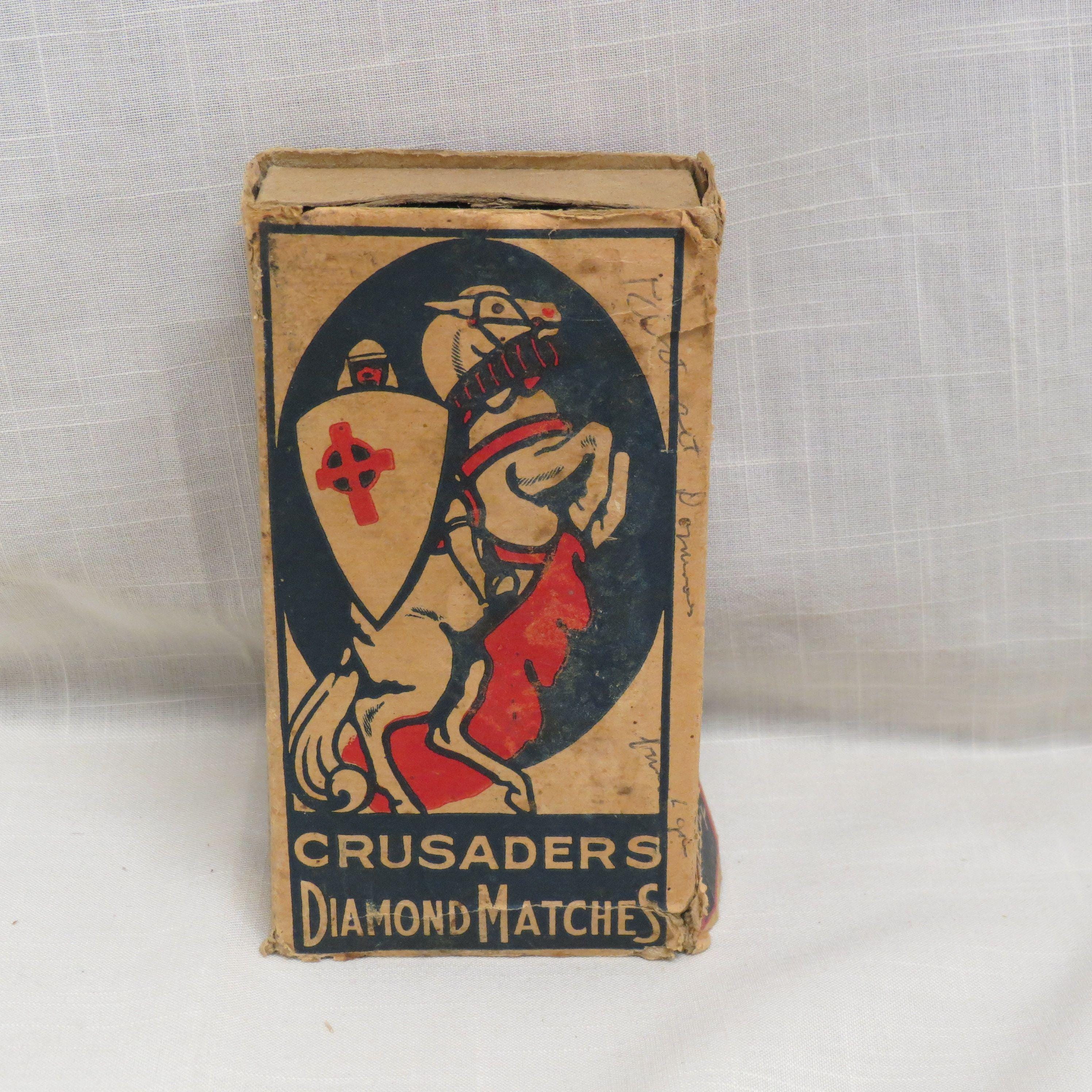 Vintage Crusaders Diamond Matches Box Humanity Health Safety Award Box ...