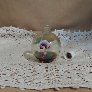 SAVE Vintage Aidees Devon Violets Perfume Hand Painted Bottle With ...