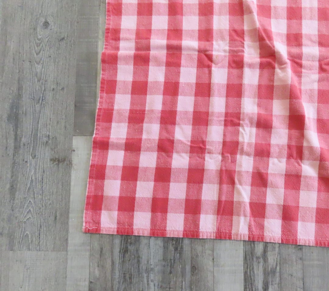 Vintage Best Brands Red Checkered Cotton Tablecloth - Etsy