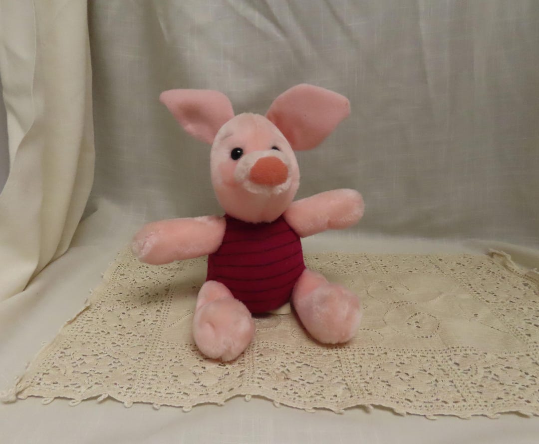 Vintage Piglet Plush Toy Piglet Stuffed Toy Disneyland Walt Disney ...