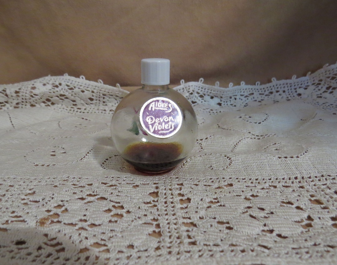 SAVE Vintage Aidees Devon Violets Perfume Hand Painted Bottle With ...