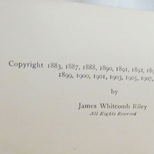 SALE Antique James Whitcomb Riley Poetry Book Riley Songs of - Etsy