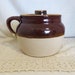 Antique Hand Thrown Pottery Bean Pot Applied Handle Made in - Etsy