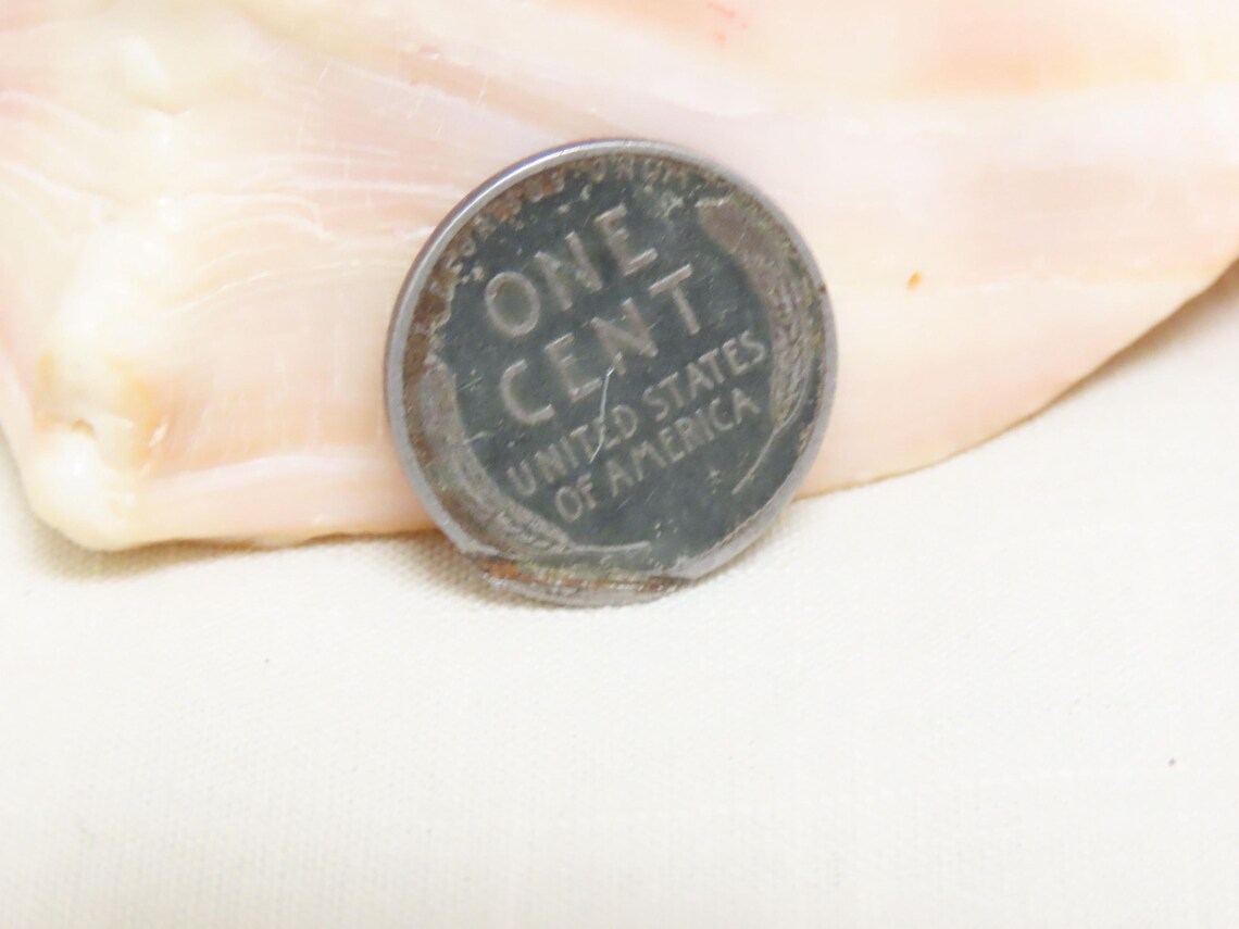 SALE Vintage 1943 Steel Penny Misstrike WWII Penny Homefront Penny ...