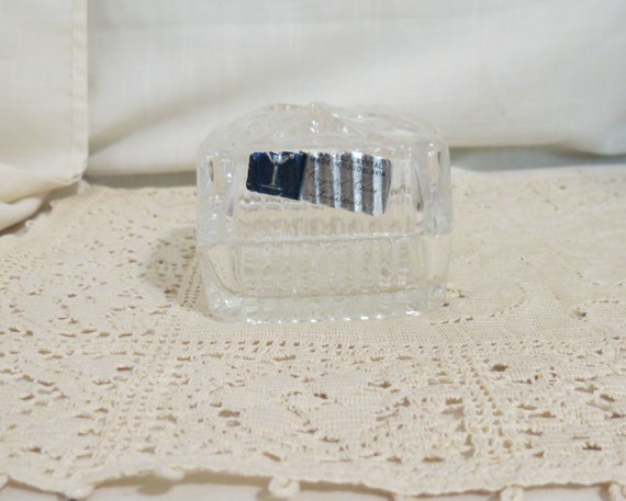 SALE Vintage Lead Crystal Box Made In Yugoslavia Ring… - Gem