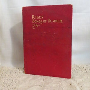 SALE Antique James Whitcomb Riley Poetry Book Riley Songs of - Etsy