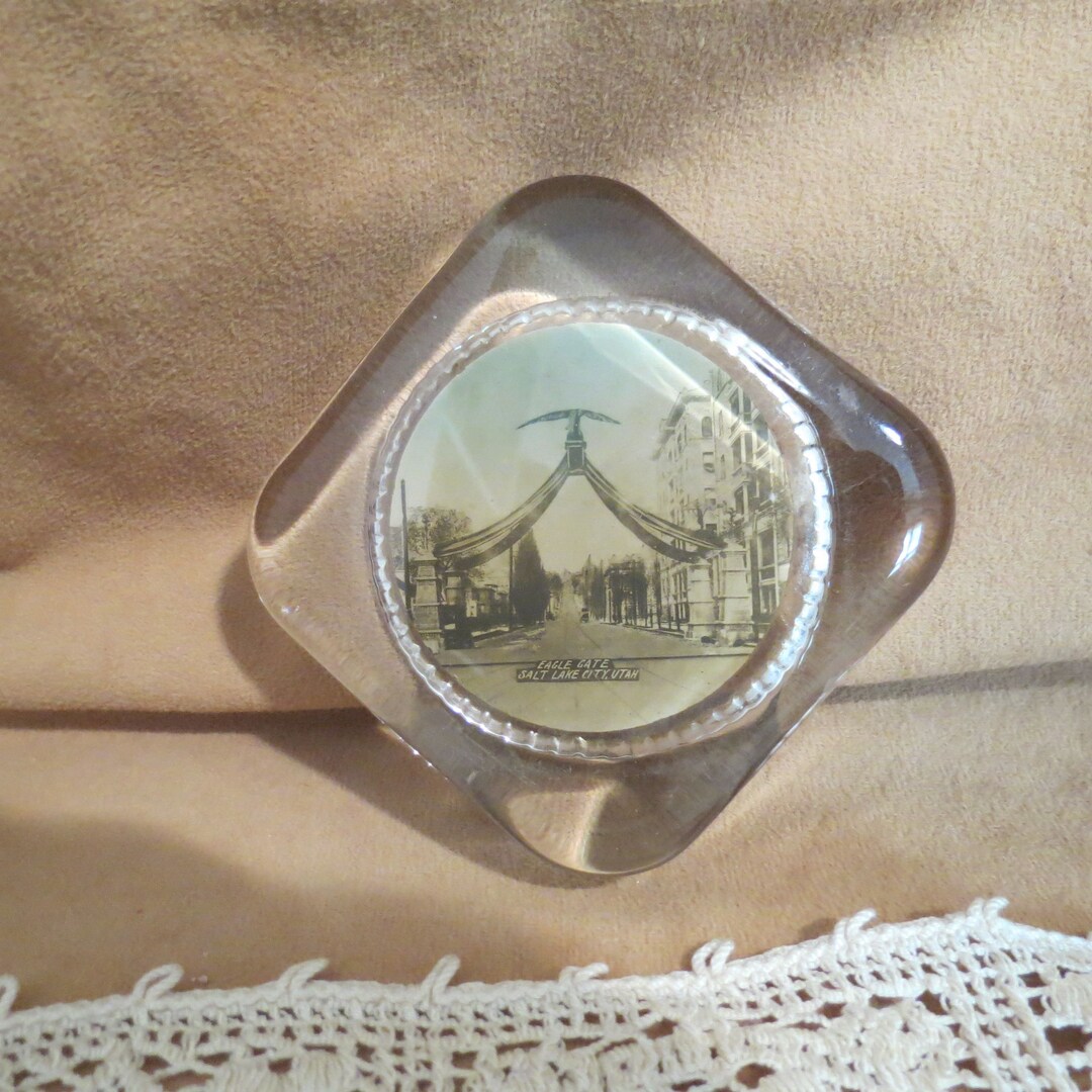 SALE Antique Eagle Gate Paperweight Salt Lake City Utah Antique ...
