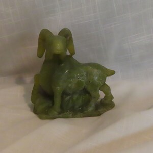 Vintage Hand Carved Jade Mouflan Sheep Firgurine Jade Paperweight - Etsy
