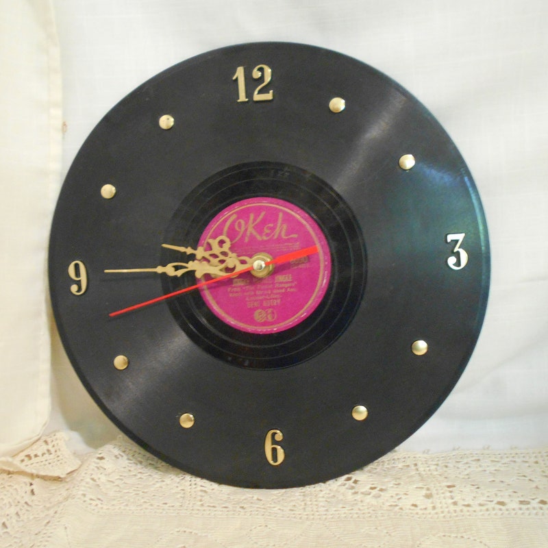 Record Wall Clock - Etsy