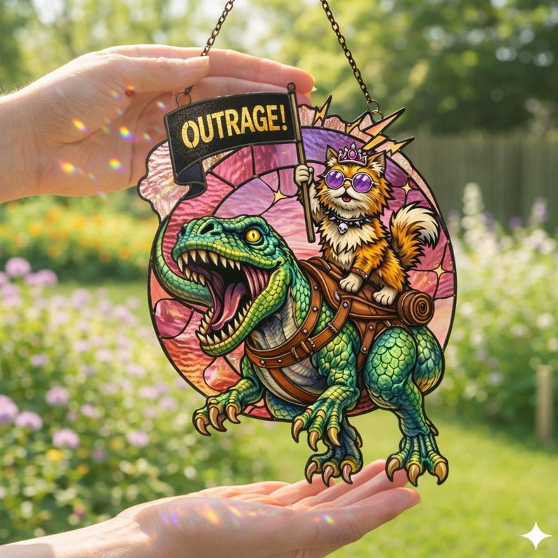 Dungeon Crawler Carl Suncatcher, Princess Donut Acrylic Suncatcher ...