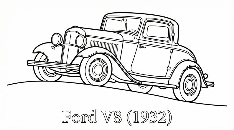 1932 Ford V8 Flathead Engine Blueprints - 40 Wide Technical Schematics ...