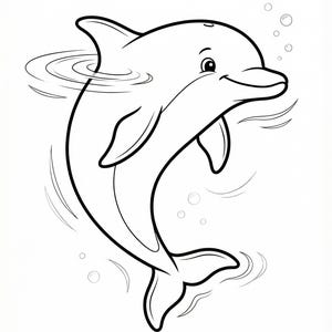 65 Dolphin Activity Pages for Kids | Printable Ocean Animal Art | Fun ...