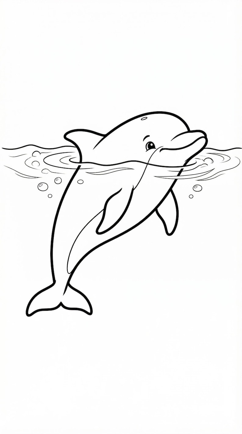 65 Dolphin Activity Pages for Kids | Printable Ocean Animal Art | Fun ...