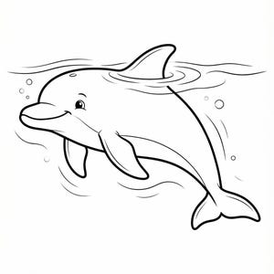 65 Dolphin Activity Pages for Kids | Printable Ocean Animal Art | Fun ...