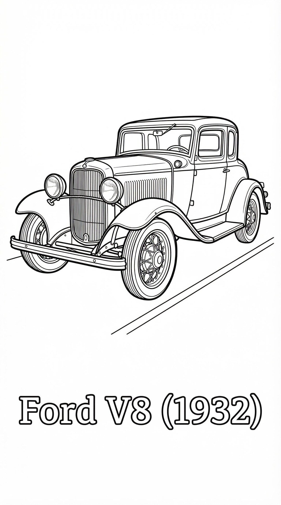 1932 Ford V8 Flathead Engine Art - 50 Portrait Technical Drawings - Etsy