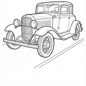 1932 Ford V8 Flathead Engine Art - 50 Portrait Technical Drawings - Etsy