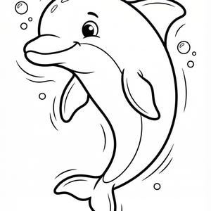 65 Dolphin Activity Pages for Kids | Printable Ocean Animal Art | Fun ...