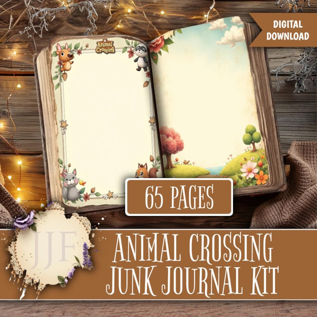 Animal Crossing Junk Journal Printable Kit | Cozy Island Pages ...
