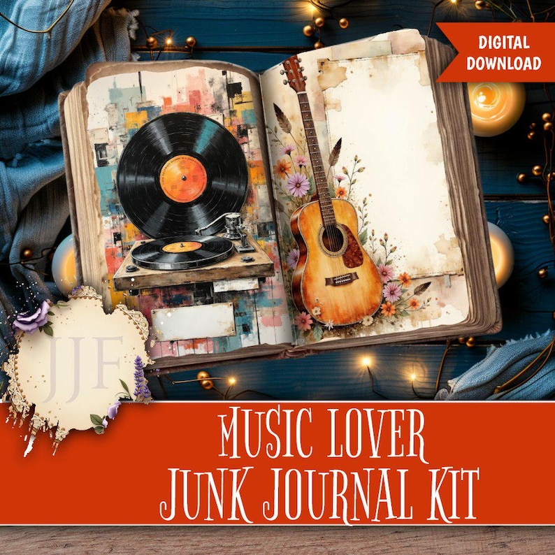 Music Junk Journal Kit Printable, Vintage Music Pages & Ephemera Bundle ...