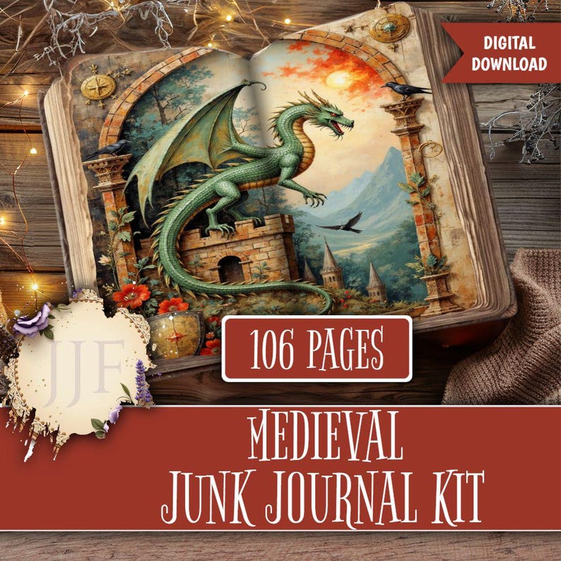 Buy Medieval Junk Journal Kit, Medieval Art, Junk Journal Supplies ...