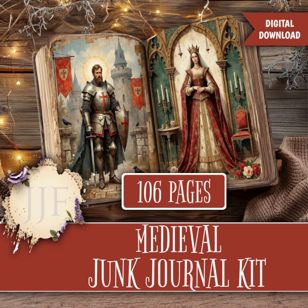 Buy Medieval Junk Journal Kit, Medieval Art, Junk Journal Supplies ...
