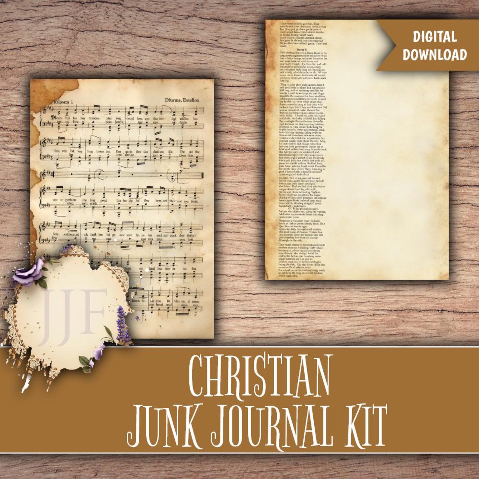 Christian Junk Journal Kit | Christian Junk Journal Printables & Pages ...