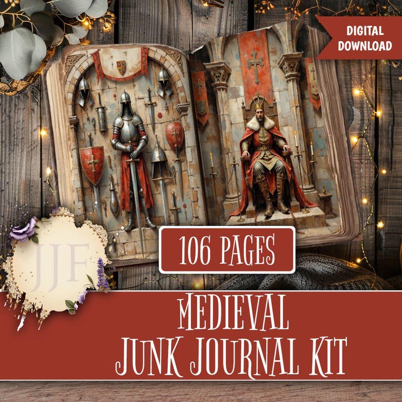 Buy Medieval Junk Journal Kit, Medieval Art, Junk Journal Supplies ...