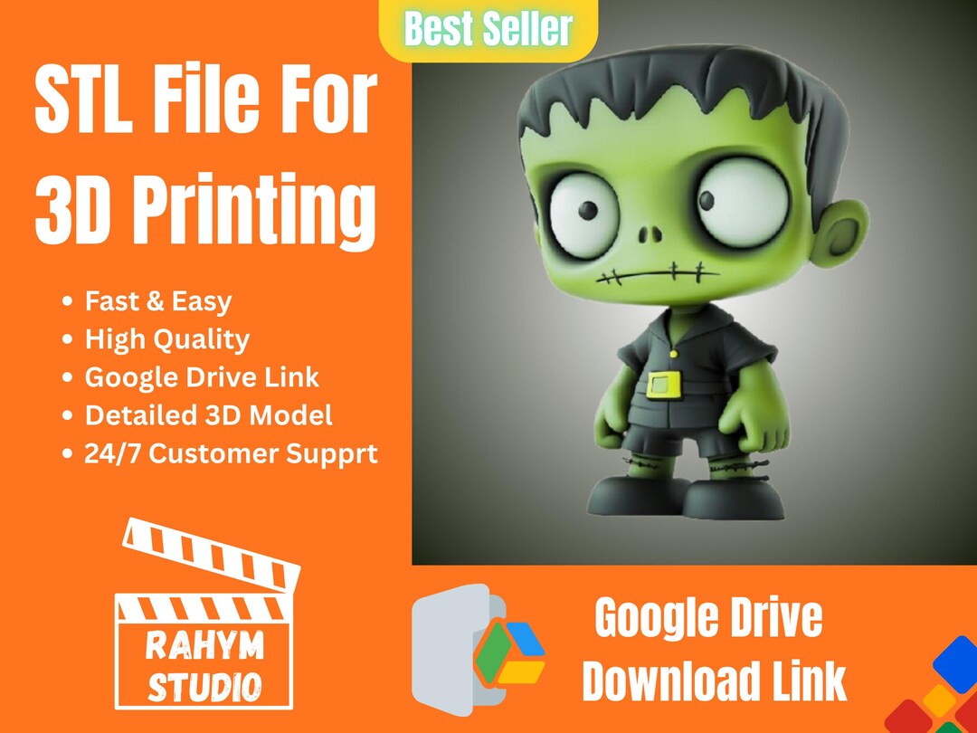 Stitched Monster Boy 3D Model STL - Spooky Green Undead Miniature ...