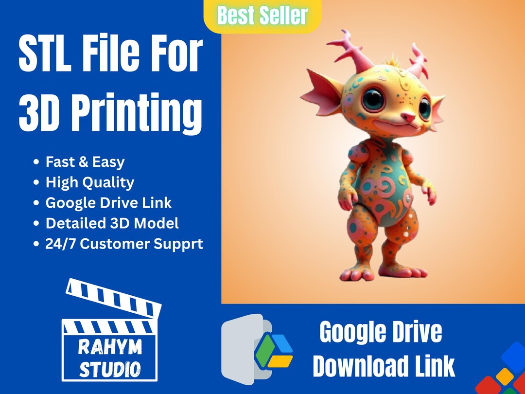 Swirl-patterned Imp 3D Model STL - Colorful Fantasy Spriggan Miniature ...