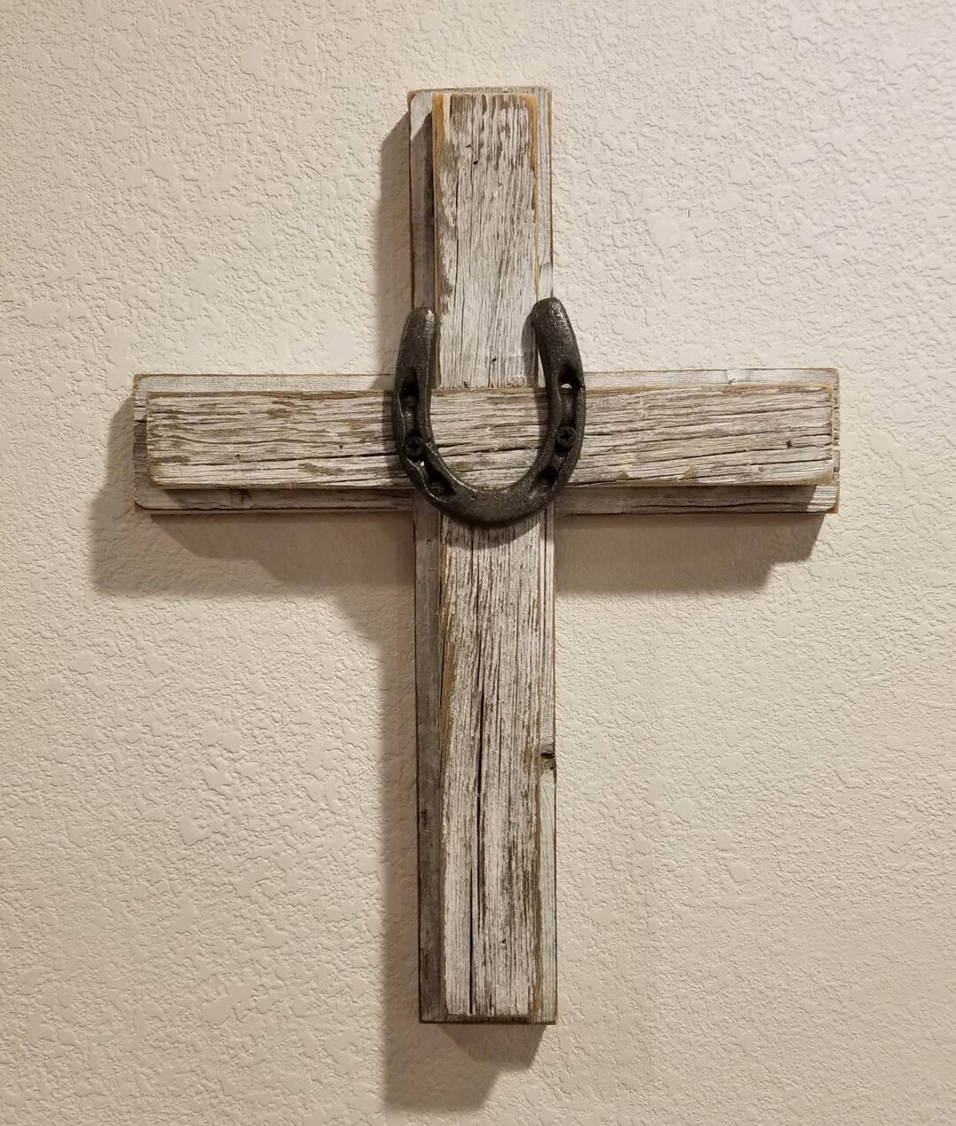 Rustic Distressed White Wooden Cross - Etsy