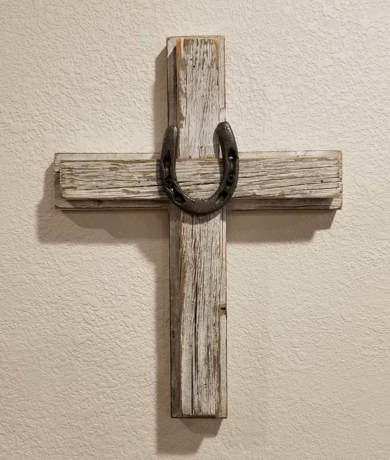 Rustic Distressed White Wooden Cross - Etsy
