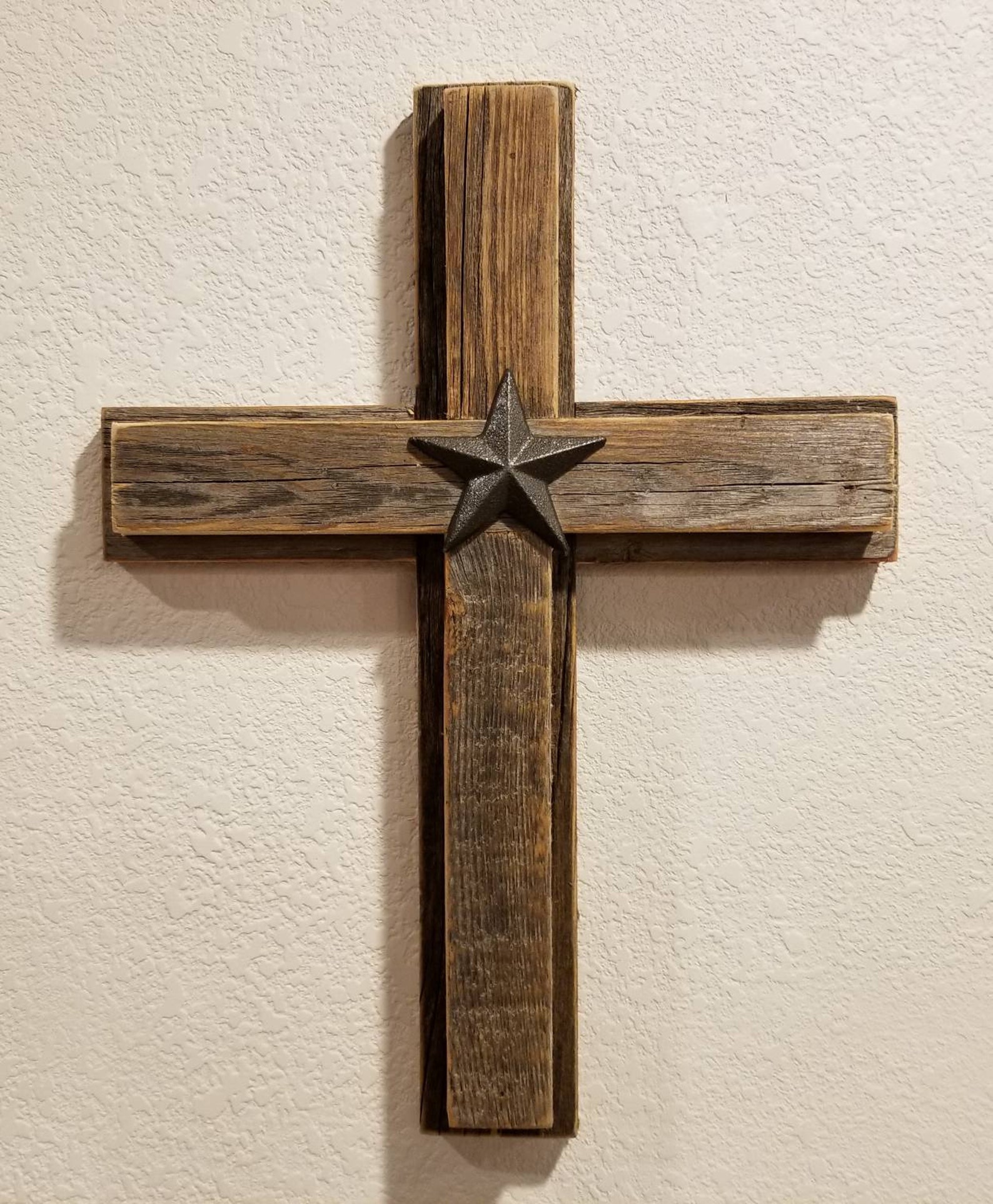 Cruz de madera desapurada rústica - Etsy España