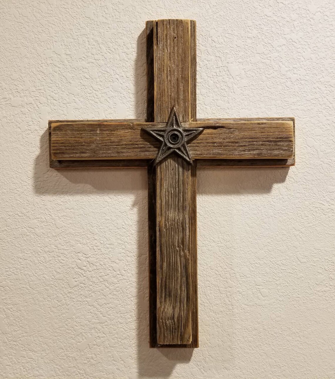 Cruz de madera desapurada rústica - Etsy España